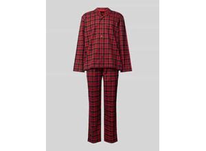 4063544660785 - Pyjama mit Label-Details Modell Flannel