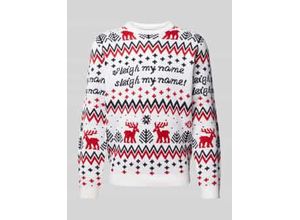 5715670201057 - Weihnachtspullover mit Motiv- und Statement-Stitching Modell XMAS