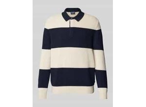 4066425823644 - Slim Fit Strickpullover mit Polokragen Modell RUGBY