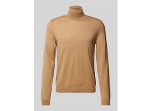 4063535193759 - Rollkragenpullover Herren Schurwolle beige Uni & Uninah