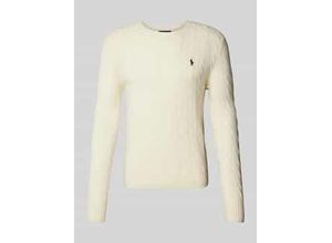 3616539427903 - Polo Wool Cashmere Cable Crew Neck Pullover Andover Cream