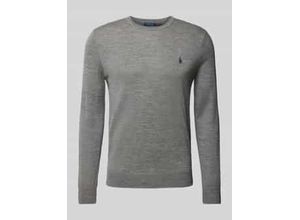 3616851743590 - Regular Fit Strickpullover mit Logo-Stitching