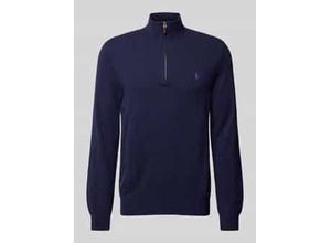 3616538780528 - Polo Merino Knitted Half Zip Sweater Hunter Navy