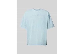 4068197234260 - Boxy Fit T-Shirt mit Label-Stitching