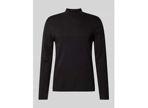 4068444301066 - Longsleeve mit geripptem Stehkragen