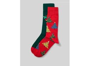 4062448776431 - Socken mit Baumwolle und Motiv-Stitching 2er-Pack