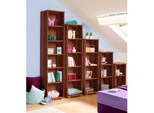 4039399006429 - Regal PRIESS Regale Gr B H T 41 cm x 135 cm x 38 cm braun (nussbaumfarben) Büroregal Kinderregal Büroregale Regale