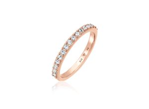 4050878659172 - Fingerring ELLI Bandring Memoire Kristalle 925 Silber Fingerringe Gr 52 mm mit Steinen Silber 925 (Sterlingsilber) 22 mm rosegold (rosegold weiß) Damen