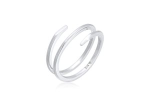 4050878617516 - Fingerring ELLI Wickelring Twist Fein 925 Silber Fingerringe Gr 54 mm ohne Stein Silber 925 (Sterlingsilber) silberfarben (silber) Damen