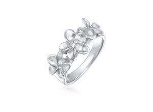 4056261034861 - Fingerring Blumen Kirschblüte Blüte Statement 925 Silber Fingerringe Gr 52 mm ohne Stein Silber 925 (Sterlingsilber) 3 mm silberfarben (silber) Damen