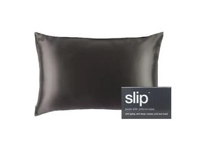 0853218006056 - Slipsilk - Slipsilk - Rechteckiger Kissenbezug - Pillowcase Queen Charcoal