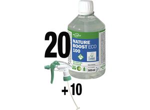 4024048805492 - Bio-Circle Allzweckreiniger Nature Boost Eco 100 20 Flaschen à 500 ml und 10 Sprayer Inhalt 10 l