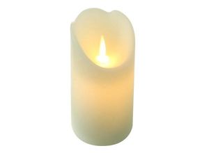 4057984005947 - X-mas Art Collection - led Rustik Echtwachs Kerze 15 cm Creme mit Timer - Creme