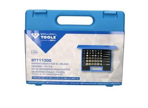 4042146781692 - Brilliant Tools BT711300 Reparatursatz für Öl-Ablassschrauben-Gewinde 114-tlg