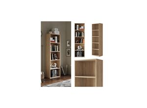 4066731445110 - Bücherregal Bob Sonoma 40 x 132 cm mit 5 Fächern Vicco