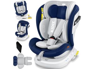 4260692714913 - KIDIZ® Kindersitz Baby Autositz Kinderautositz Isofix Top Tether 360° drehbar Gruppe 0 1 2 3 ab Geburt 0-36kg Mit Sonnenschutzdach Seitenschutz 5 Punkt Gurt Kopfstützenverstellung ECE R 129 03