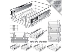 4260598872328 - Kesser® Teleskopschublade ? Küchenschublade ? Küchenschrank ? Korbauszug ? Schrankauszug ? Vollauszug ? Schublade