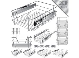 4260598872335 - Kesser® Teleskopschublade ? Küchenschublade ? Küchenschrank ? Korbauszug ? Schrankauszug ? Vollauszug ? Schublade