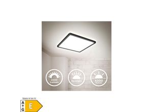 4057722005703 - Led Deckenlampe Panel indirekt ultraflach Deckenleuchte Wohnzimmer Flur schwarz - Bklicht