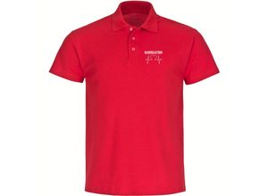 4068859109905 - multifanshop Poloshirt - Kaiserslautern - Herzschlag - Druck weiß - Polo