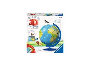 4005556111602 - Ravensburger 3D Puzzle 11160 - Puzzle-Ball Kinderglobus in deutscher Sprache - 180 Teile - Puzzle-Ball Globus für Kinder ab 6 Jahren