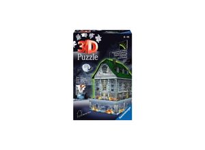 4005556112548 - Ravensburger 3D Puzzle Gruselhaus bei Nacht 11254 - 216 Teile - für Halloween Fans ab 8 Jahren