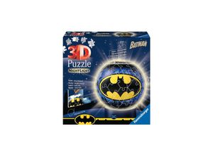 4005556110803 - Ravensburger Puzzle - Ravensburger 3D Puzzle 11080 - Nachtlicht Puzzle-Ball Batman - 72 Teile - ab 6 Jahren LED Nachttischlampe mit Klatsch-Mechanism