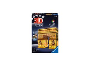 4005556125227 - Ravensburger 3D Puzzle - Ravensburger 3D Puzzle Triumphbogen bei Nacht 12522 - das berühmte Wahrzeichen aus Paris - leuchtet im Dunkeln