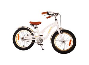 8715347216886 - Volare Miracle Cruiser Kinderfahrrad - Mädchen - 16 Zoll - Weiß - Prime Collection weiß