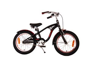 8715347216855 - Volare Miracle Cruiser Kinderfahrrad - Jungen - 16 Zoll - Mattschwarz - Prime Collection