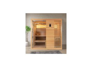 4058166244079 - Traditionelle Sauna neola - 200 x 160 cm für 5 Personen Sauna Saunakabine Massivholz Traditionell - Home Deluxe