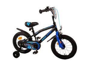 8715347213809 - Kinderfahrrad Super GT für Jungen 14 Zoll Kinderrad in Blau Fahrrad