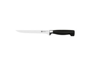 4009839037023 - Filetiermesser ZWILLING VIER STERNE Kochmesser Gr Gesamtlänge 305 cm Klingenlänge 18 cm schwarz Fleischmesser 18 cm