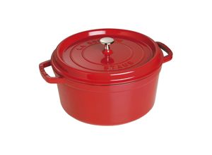 3272341030061 - La Cocotte Cocotte 30 cm rund Kirsch-Rot Gusseisen