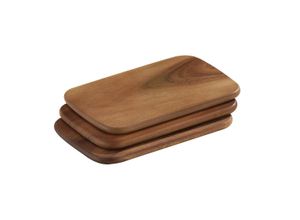 4006528055009 - Frühstücksbrett-Set ZASSENHAUS AKAZIE (LB 22x15 cm) LB 22x15 cm braun