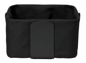 4008832785894 - Blomus - Brotkorb Desa s Stofftasche im Stahlgestell Brotbehälter Stahl pulverbeschichtet Baumwolle Black 20 x 20 cm 64200