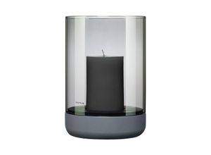 4008832786921 - Calma Windlicht l Kerzenhalter Dekolichthalter Beton   Glas Steel Gray Smoke h 225 cm 66231 - Blomus