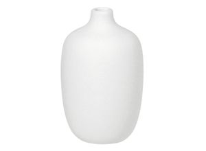 4008832785214 - blomus Vase CEOLA (LBH 8x8x13 cm) LBH 8x8x13 cm weiß Blumenvase Blumengefäß