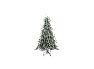 4895215154015 - - künstlicher Weihnachtsbaum Fichte Frost grün weiß 180 cm ohne Lichterkette