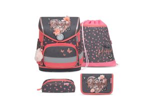 8605036866419 - Rucksack Compact ergonomisches Schulranzen-Set 4-teilig Bloomy Blossom