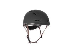 3800171212922 - Kikkaboo Kinder-Schutzhelm 46 - 56 cm mit 9 großen Öffnungen verstellbare Gurte schwarz