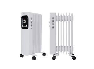 4062048013196 - TroniTechnik® Ölradiator Elektroheizung TT-OR 207 in weiß mit 7 Rippen und 1500 Watt drei Heizstufen (600W 900W 1500W)