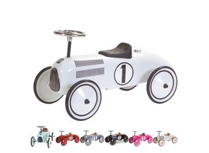 8712051205045 - RETRO ROLLER Kinder Laufauto Rutschauto Baby Rutscher Auto Bobby Car Fahrzeug Farbe Lewis Weiß