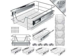 4260598872342 - Kesser® Teleskopschublade ? Küchenschublade ? Küchenschrank ? Korbauszug ? Schrankauszug ? Vollauszug ? Schublade