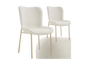 4061173269102 - tectake® Polsterstuhl ergonomische Form mit hoher Rückenlehne bodenschonende Kunststoffkappen 54 x 62 x 90 cm