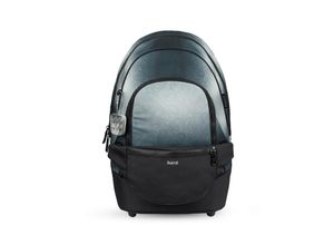 8605036863210 - Rucksack 2-IN-1 Schultasche & Gürteltasche 2-teilig Ranzen Black Grey