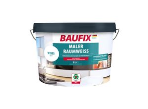 4014505066849 - BAUFIX Maler-Raumweiß weiss matt 5 Liter Weiße Wandfarbe