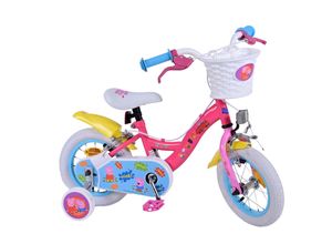 8715347212086 - Kinderfahrrad Peppa Pig für Mädchen 12 Zoll Kinderrad in Pink