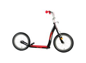 8715347016547 - Roller 16 Zoll Kinderrad in Schwarz Rot Tretroller