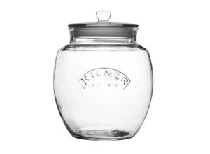 5010853218762 - Vorratsglas KILNER Lebensmittelaufbewahrungsbehälter Gr B H L 20 cm x 24 cm x 20 cm farblos (transparent) Vorratsgläser mit luftdichtem Deckel 4 Liter